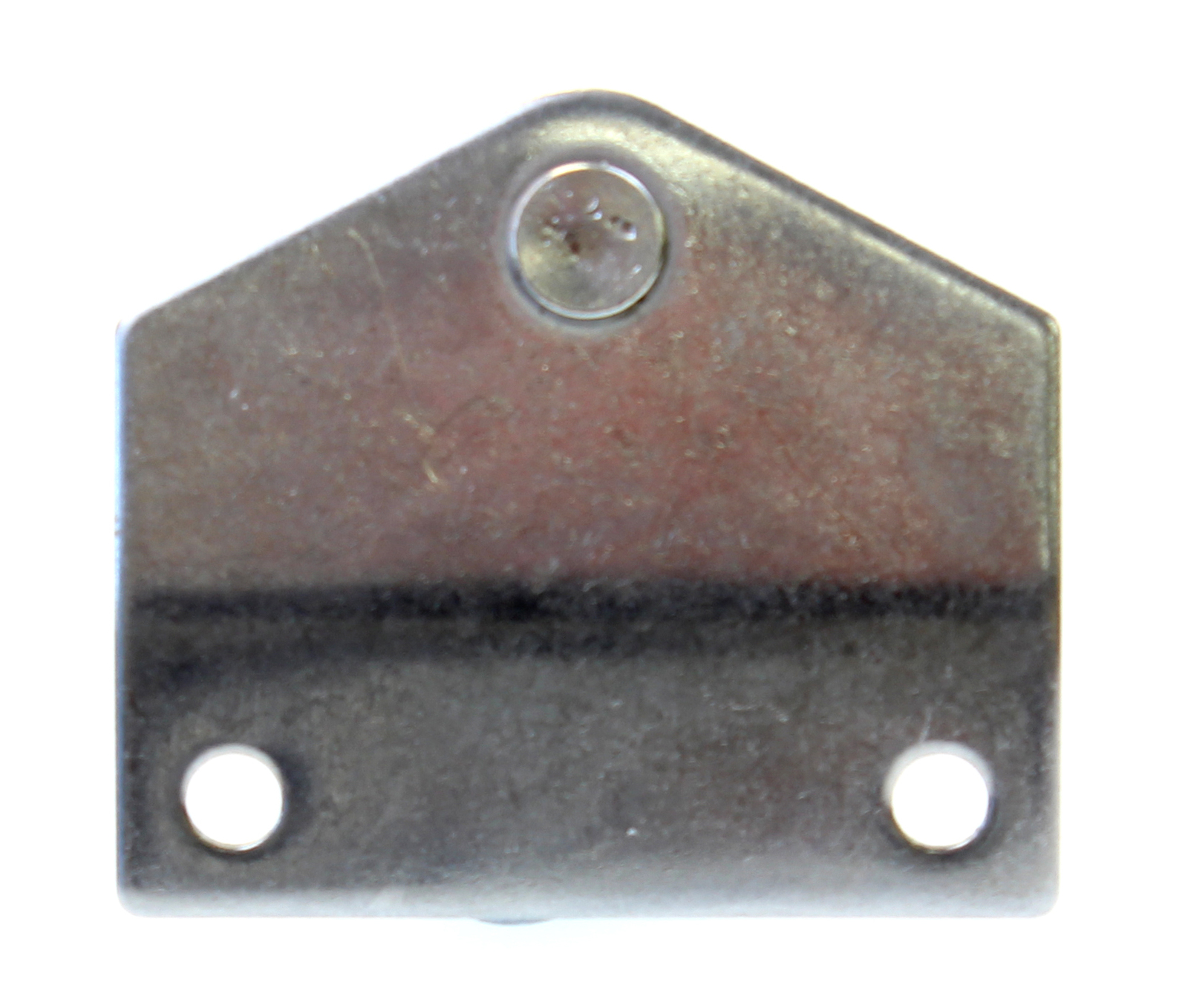 Gas strut bracket. Flat angeled triangle. 10mm ball stainless steel.