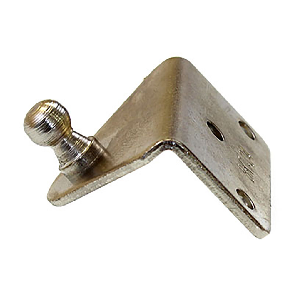 Gas strut bracket. 3 hole high profile 90 Degrees. Zinc plated.