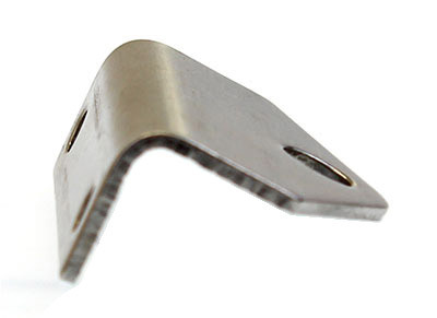 Gas strut bracket universal 90 Degrees profile. Stainless steel.