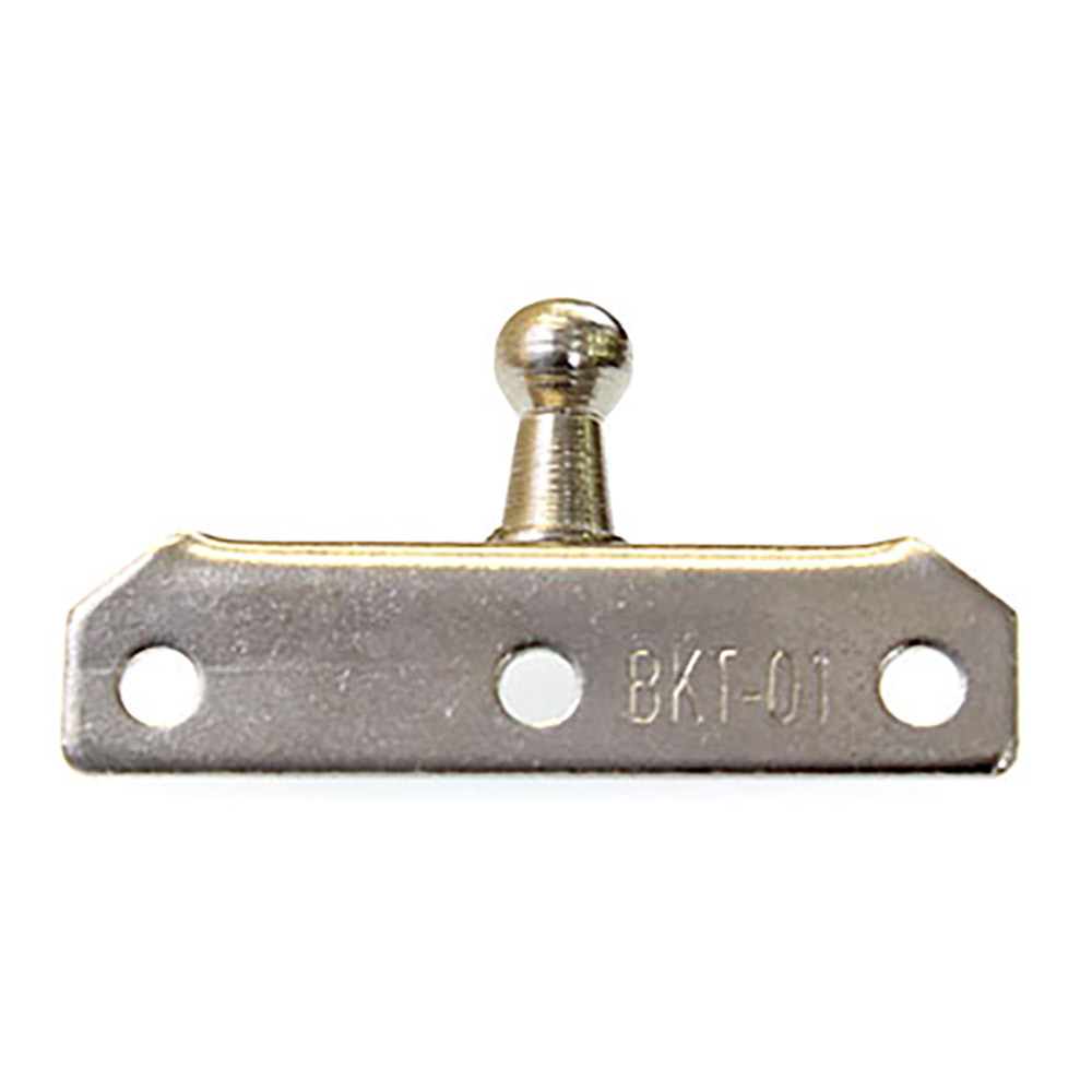 Gas strut bracket. 3 hole 90 Degrees low profile. Zinc plated.